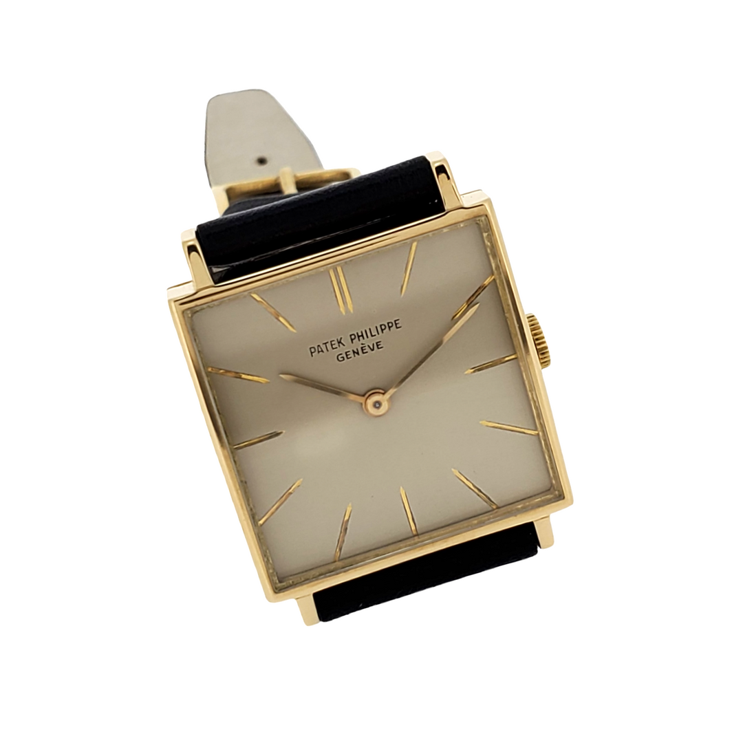 Patek Philippe 3430J classic square watch with a clean minimalist desi ...