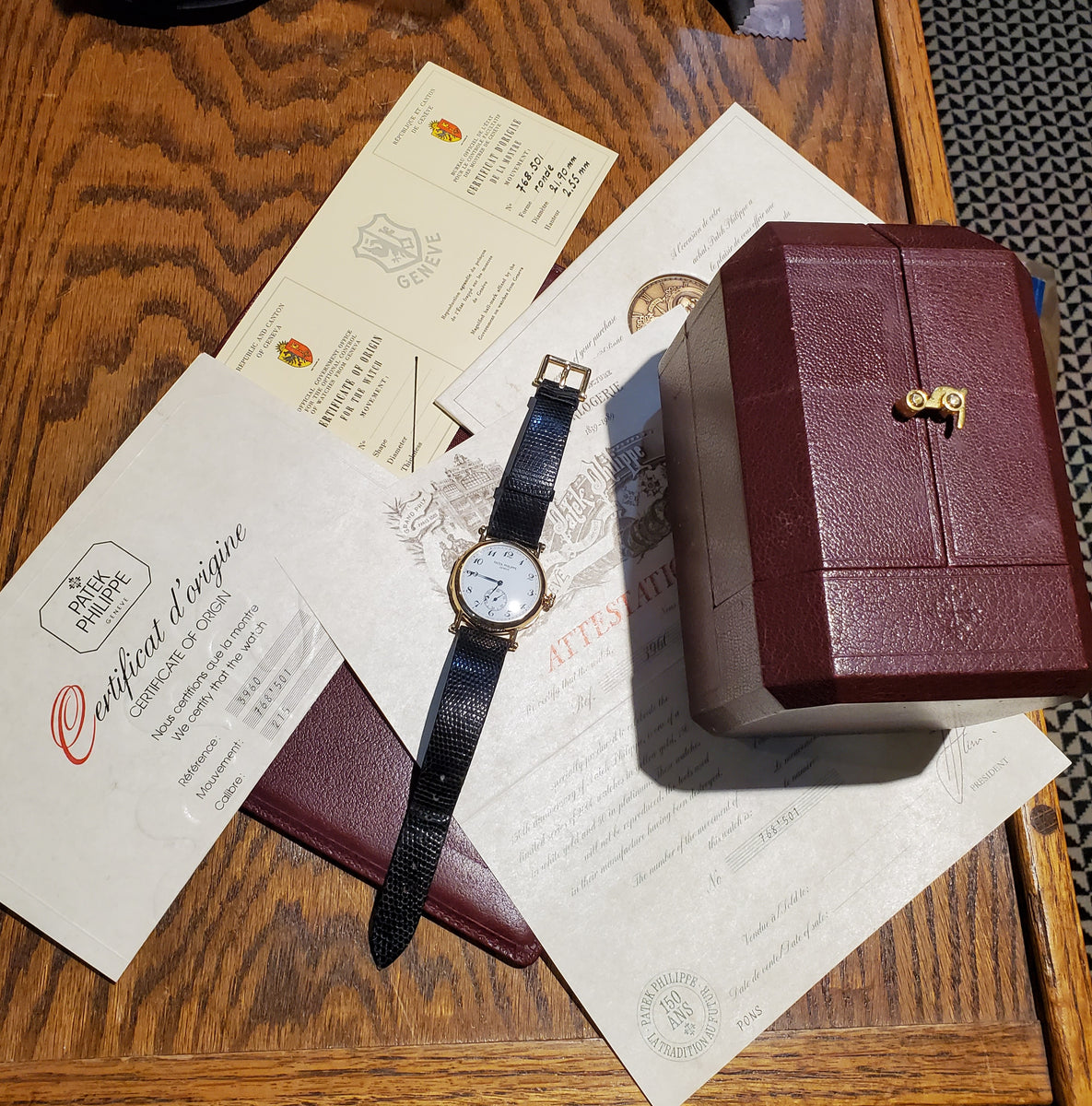 Patek Philippe 3960J 150th Anniversary Limited Edition Watch, Full Set ...