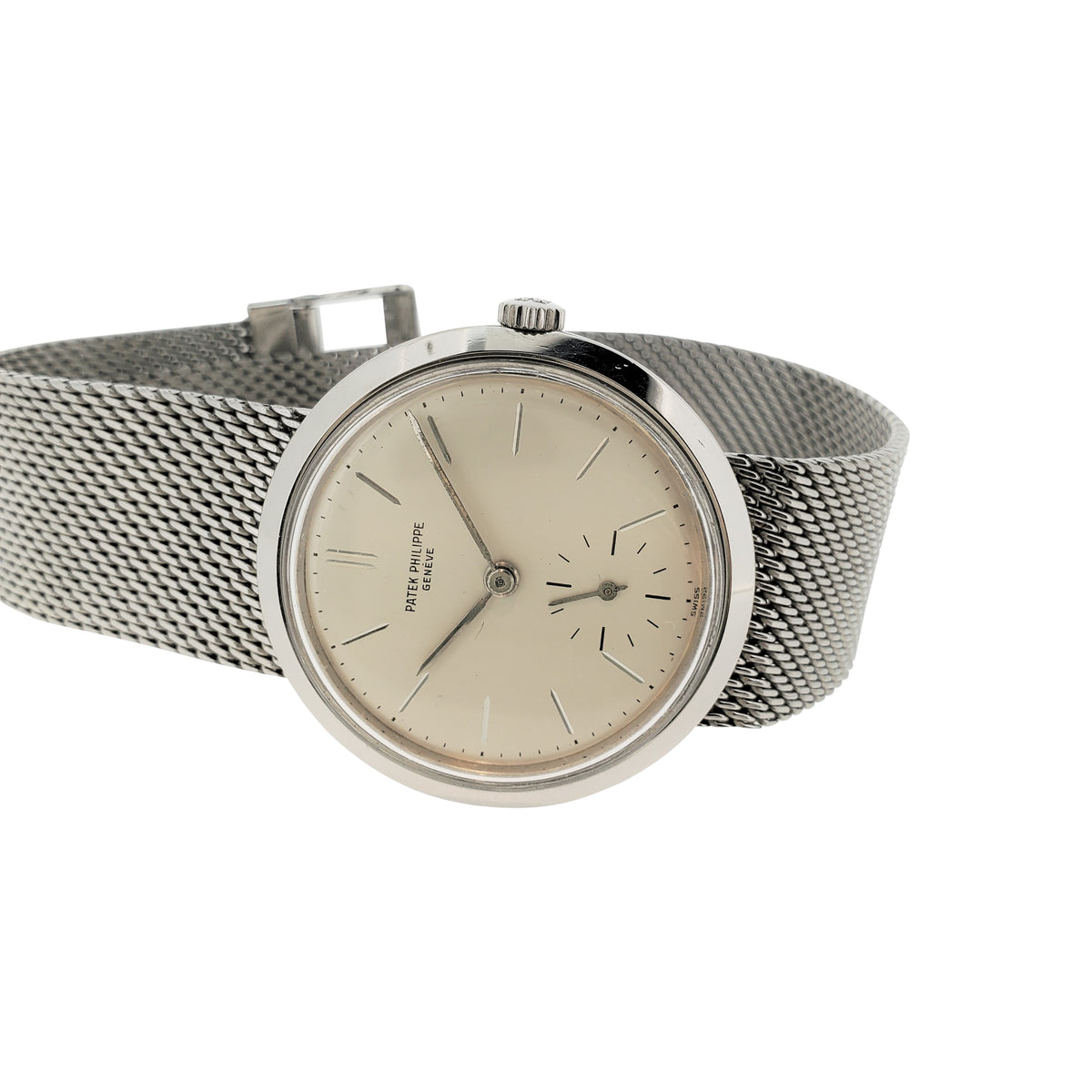 Patek Philippe 3419-1A Vintage 35mm Stainless Steel Calatrava Watch Ci ...